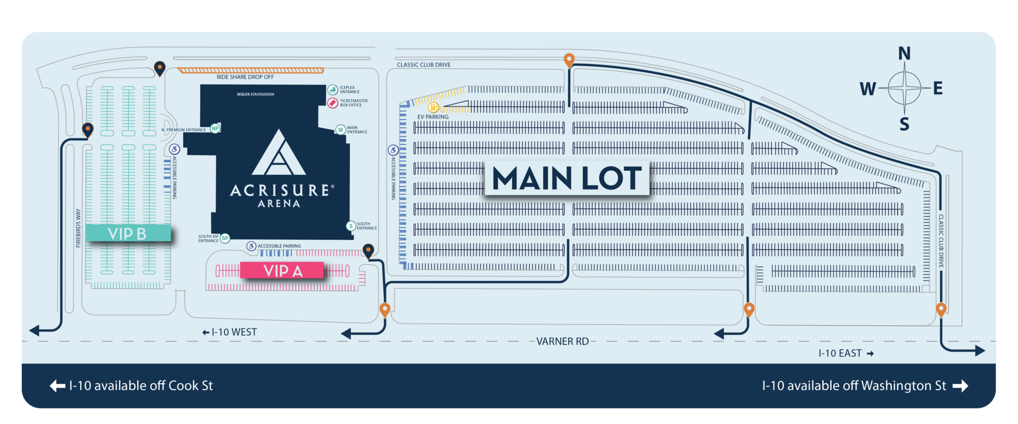 Directions & Parking - Acrisure Arena