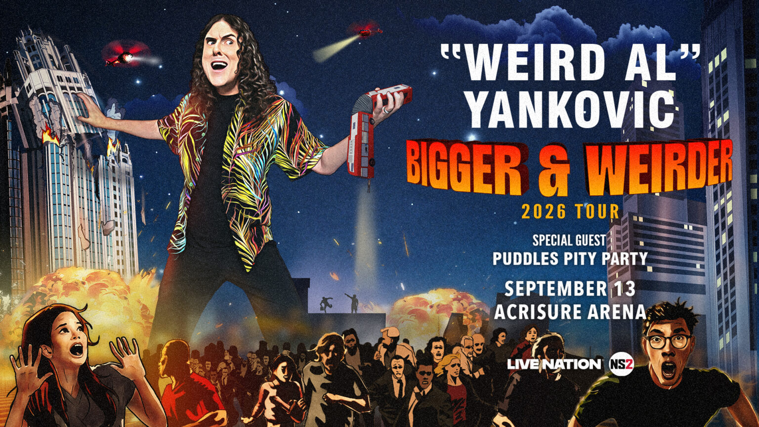 “WEIRD AL” YANKOVIC BRINGS MASSIVE 2026 TOUR TO ACRISURE ARENA IN ...